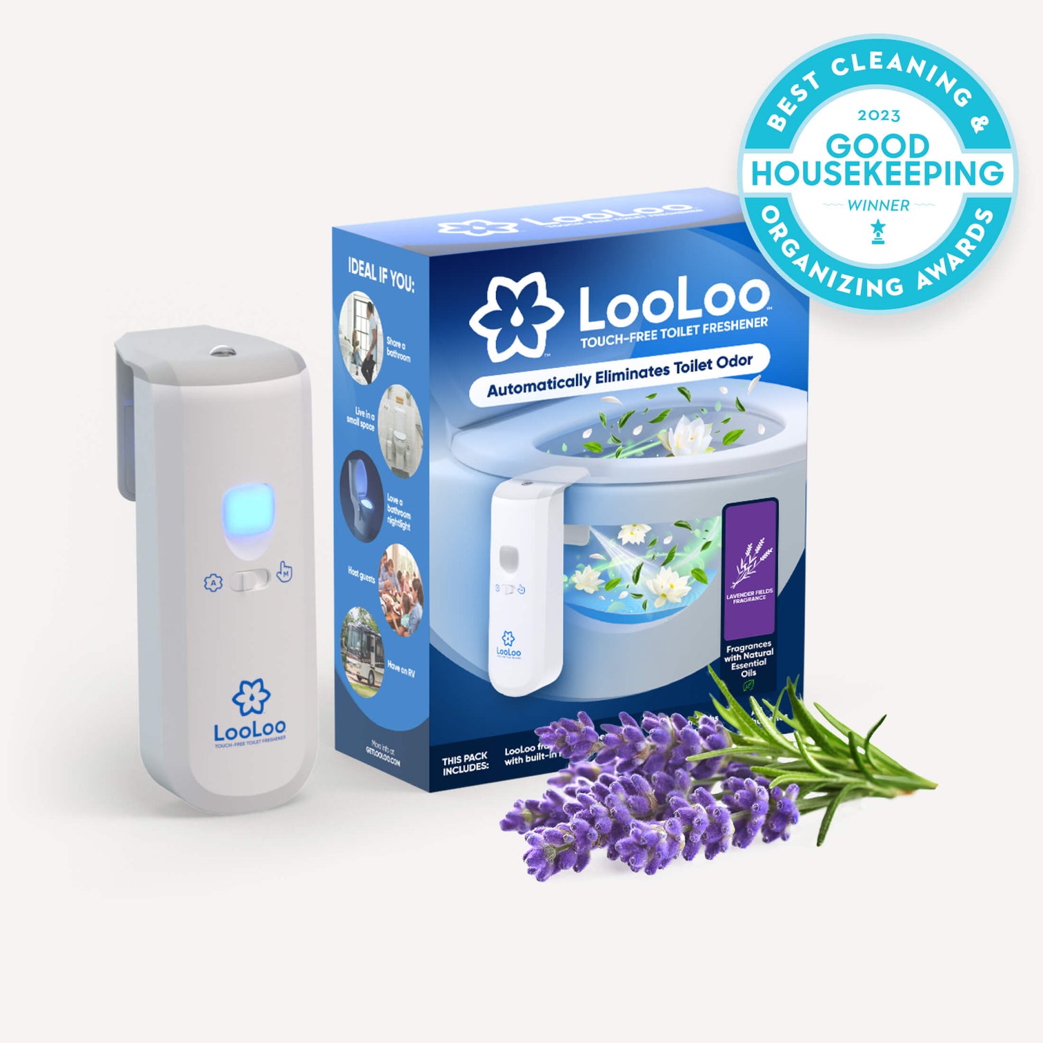 LooLoo 3.0+ Touch-Free Toilet Freshener